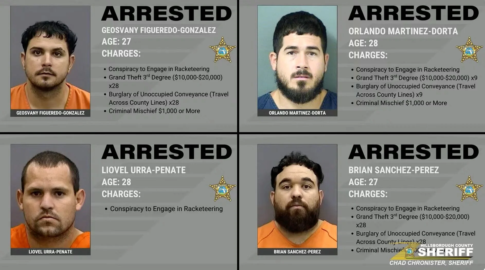 Four Cubans face up to 832 years in prison for theft ring in Florida ...